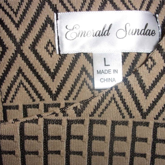 Emerald Sundae | Dresses | Emerald Sundae Large Cream And Black ...